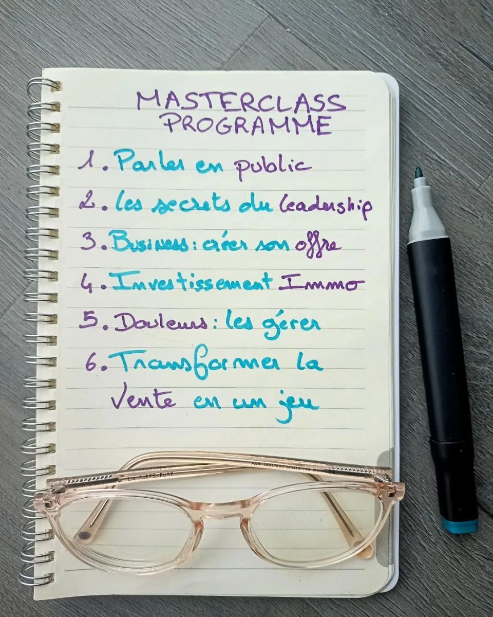 Programme des 6 prochaines Masterclass – Une Voix qui Porte